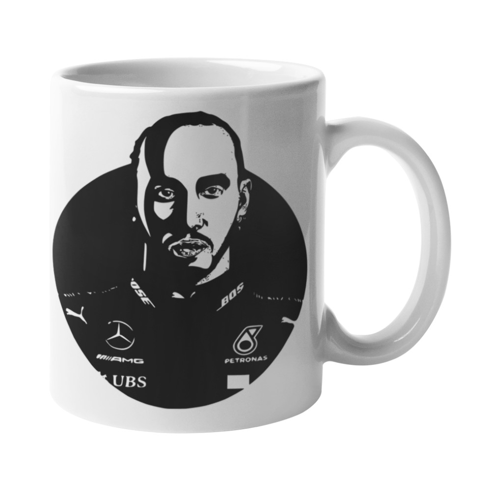 Lewis Hamilton face - V2 bögre - MrBögre Webáruház